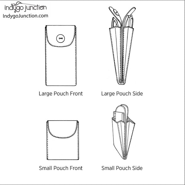 IJ1148 Double Pocket Pouch by Indygo Junction