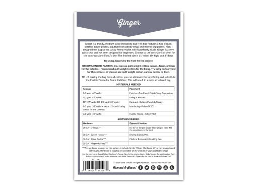Ginger Bag Pattern