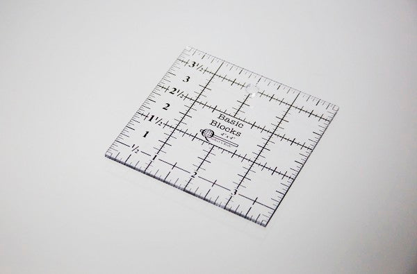 Basic Blocks Ruler - 4" x 4"