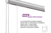 Roman Shade Blind System - Headrail Cut to Measure