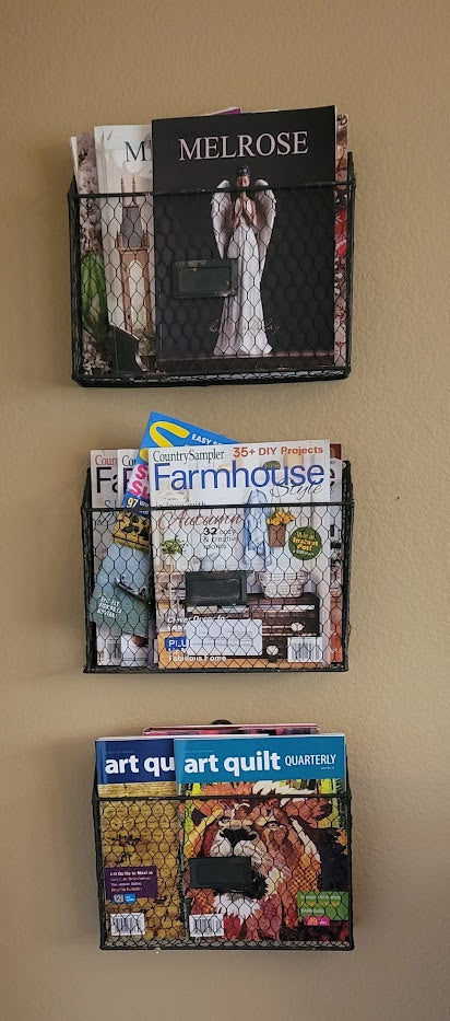 Metal File/Ruler Holder for Sewing Rooms